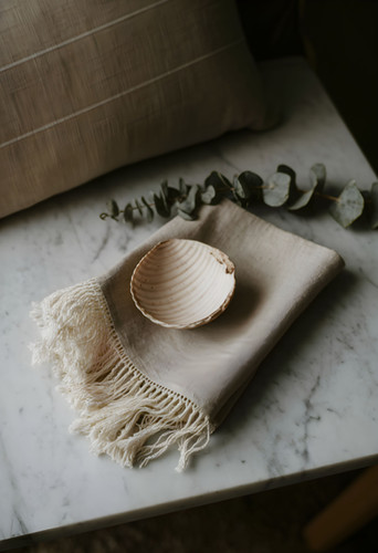 Heirloom Natural w/ Cream Fringe Linen Napkins | ALAB
