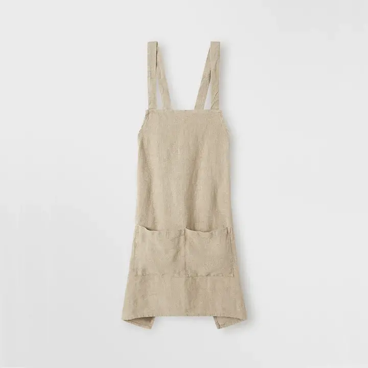 Natural Linen Apron | ALAB