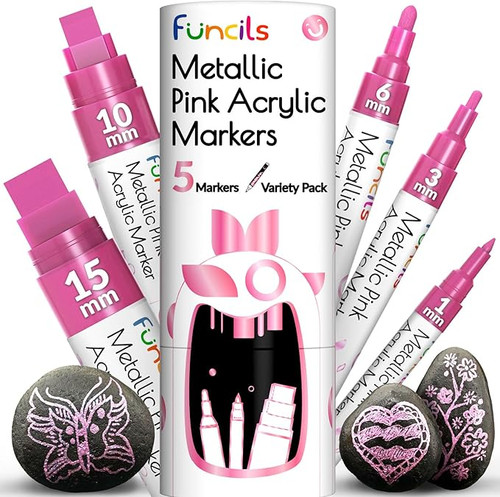 Metallic Pink Acrylic Paint Pen | Funcils UK