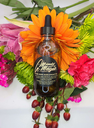 Melanated Magic Beard Body Hair and Scalp Oil | Melanated Magic