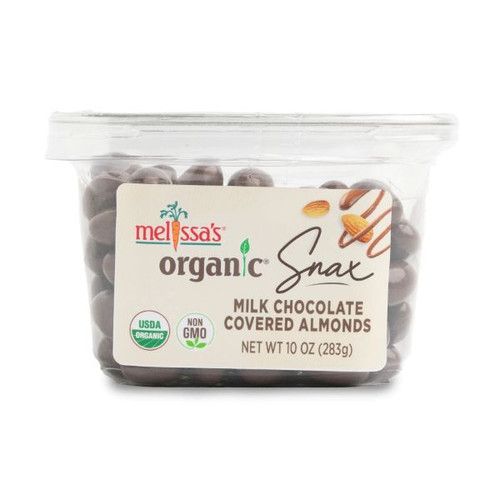 Organic Snax™ Milk Chocolate Covered Almonds | MelissasFoodService