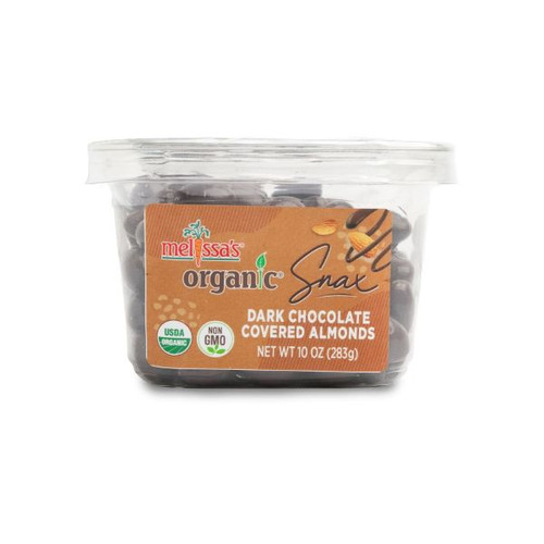 Organic Snax™ Dark Chocolate Covered Almonds | MelissasFoodService