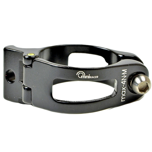 Alloy Front Derailleur Adapter Clamp: Black | Omni Racer