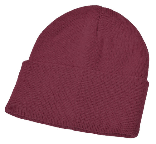 Maroon Woolly Hat (Plain or Embroidered) | WirralUniformCenter