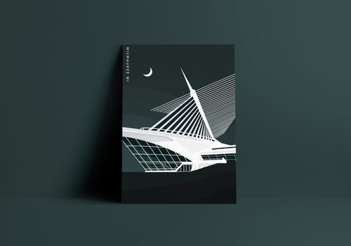 Milwaukee Art Museum Graphic Print | Sam Li
