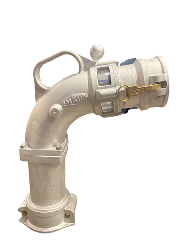 4" Tall Drop Elbow w/ 4" Coupler Inlet Straight Drop | United Tank Parts