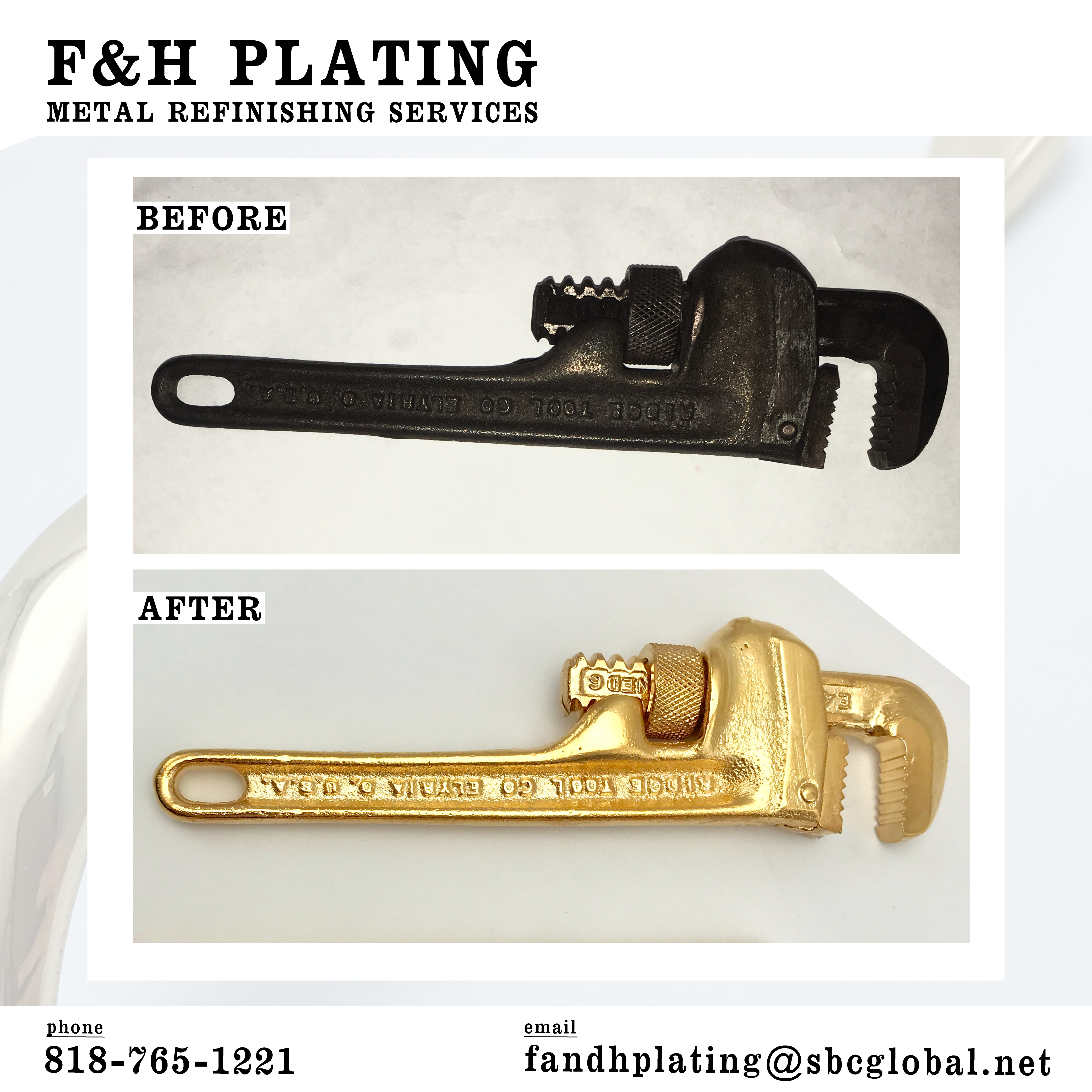 F & H Plating LLC| Metal Refinishing Services | United States