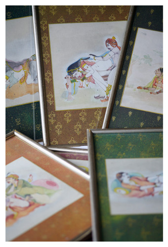 Set of six hand painted er*tic illustrations. Circa 1910. | Evoke Erotes