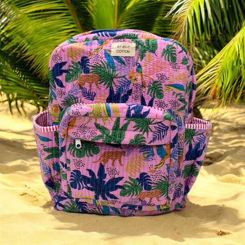 Vacay Quilted Backpack | All About Cotton