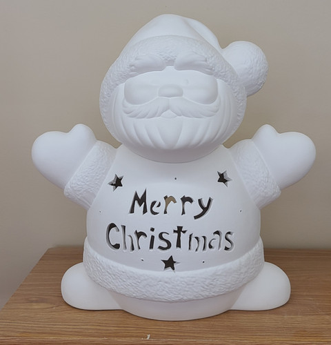 Personalized Light-up Ceramic Large Santa | AOFfoxvalley2019