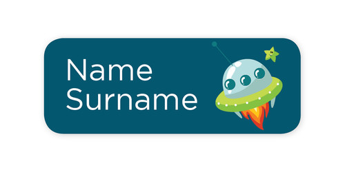 Spaceship Labels | Sticker Studio