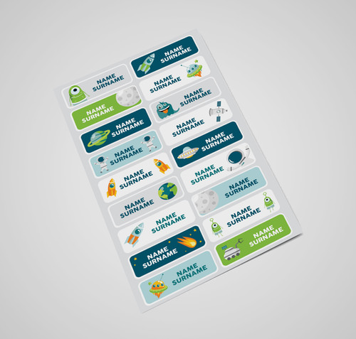 Multi-Purpose Labels (Outer Space) | Sticker Studio