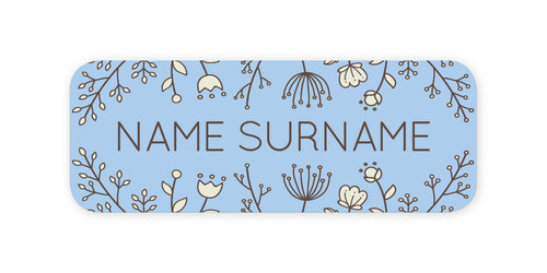 Floral Wreath Labels | Sticker Studio