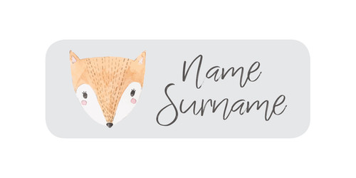 Watercolour Fox Labels | Sticker Studio