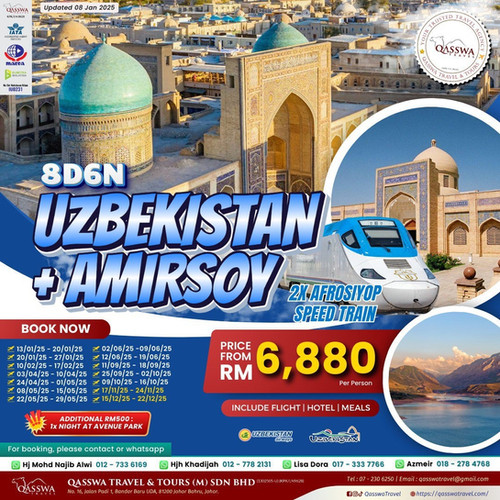 CLASSIC UZBEKISTAN 8 DAYS 6 NIGHTS | QASSWA TRAVEL & TOUR