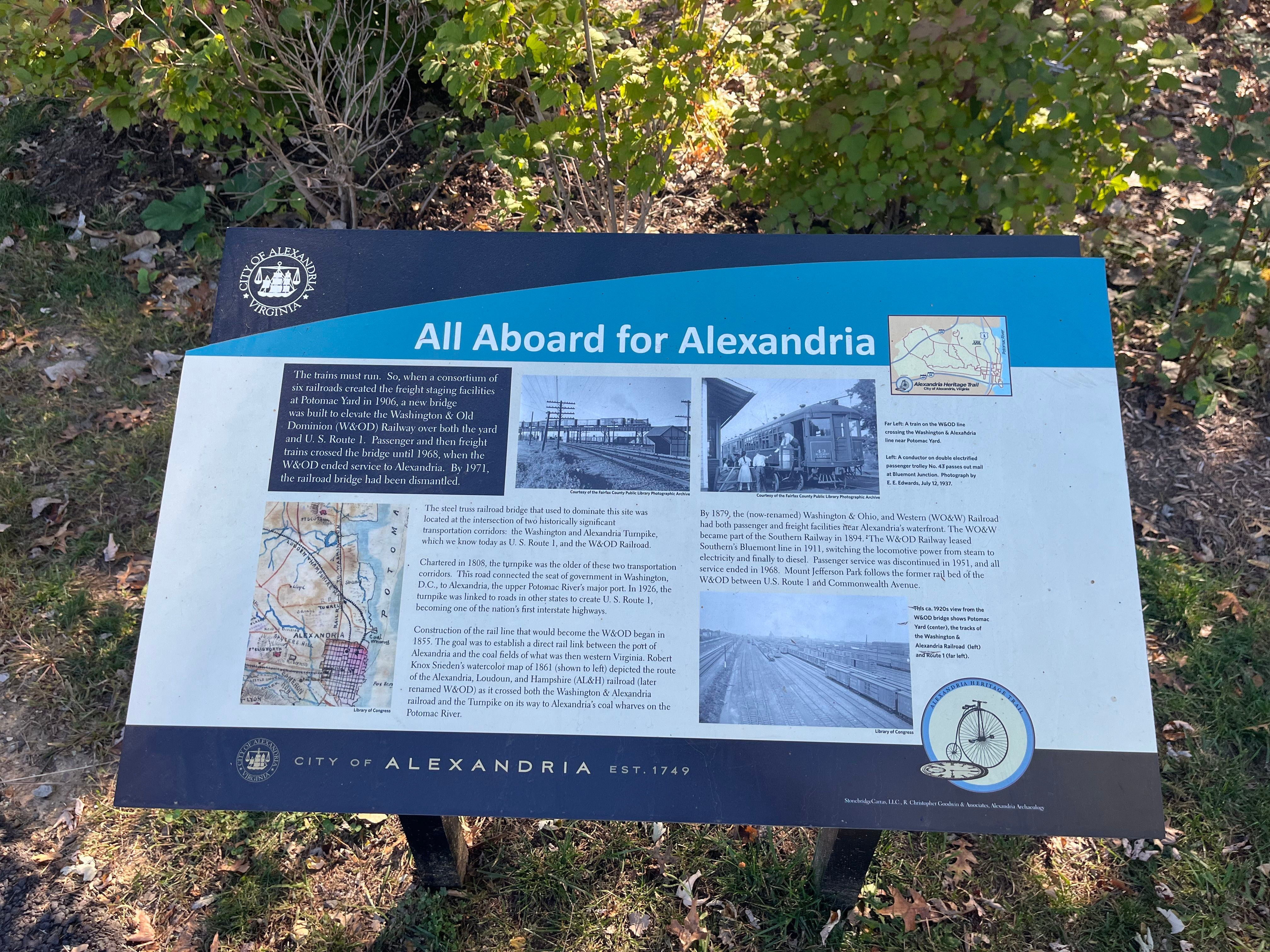 All Aboard for Alexandria (Western Marker) | Franconia History