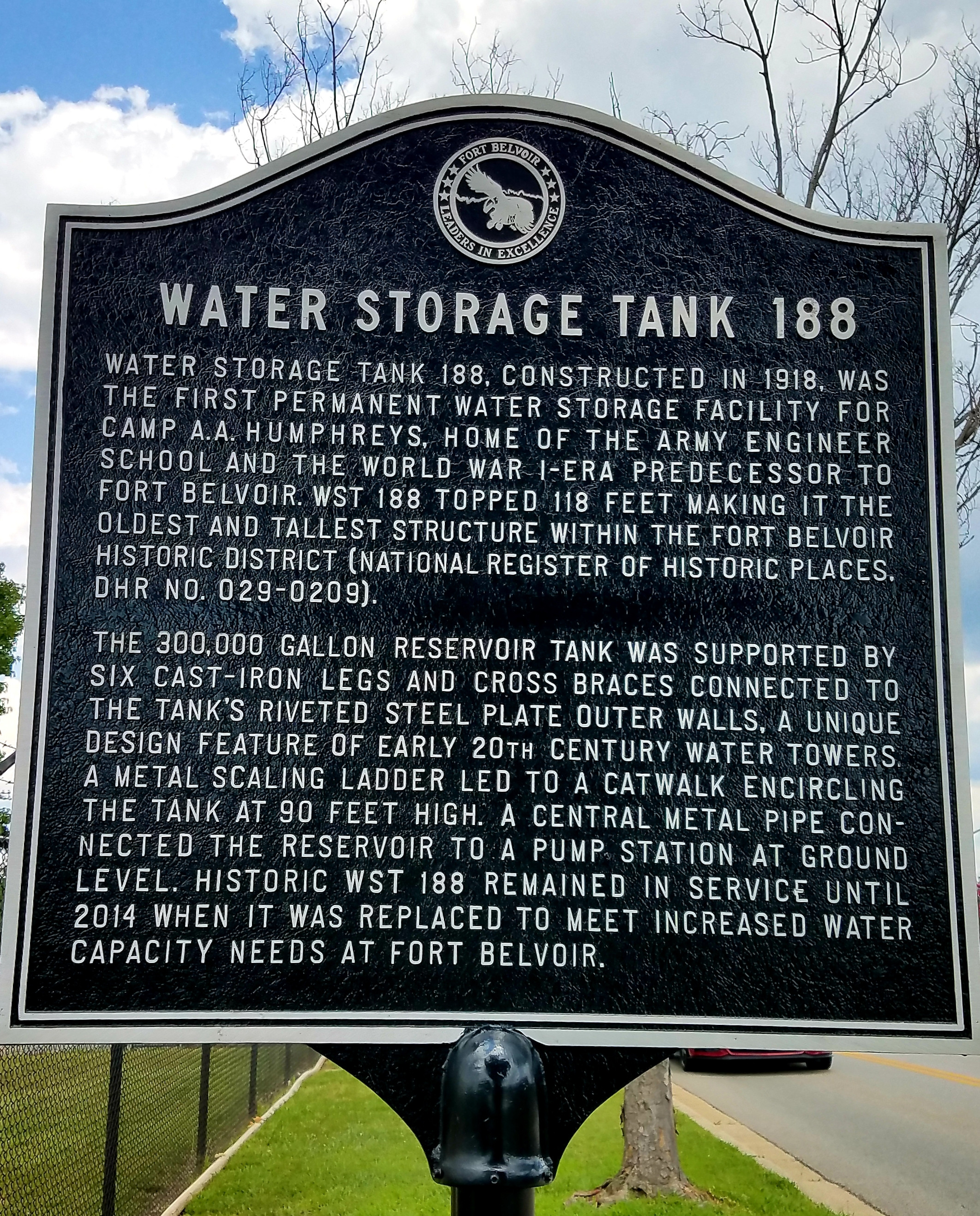 Water Storage Tank 188 (Historical Marker) | Franconia History