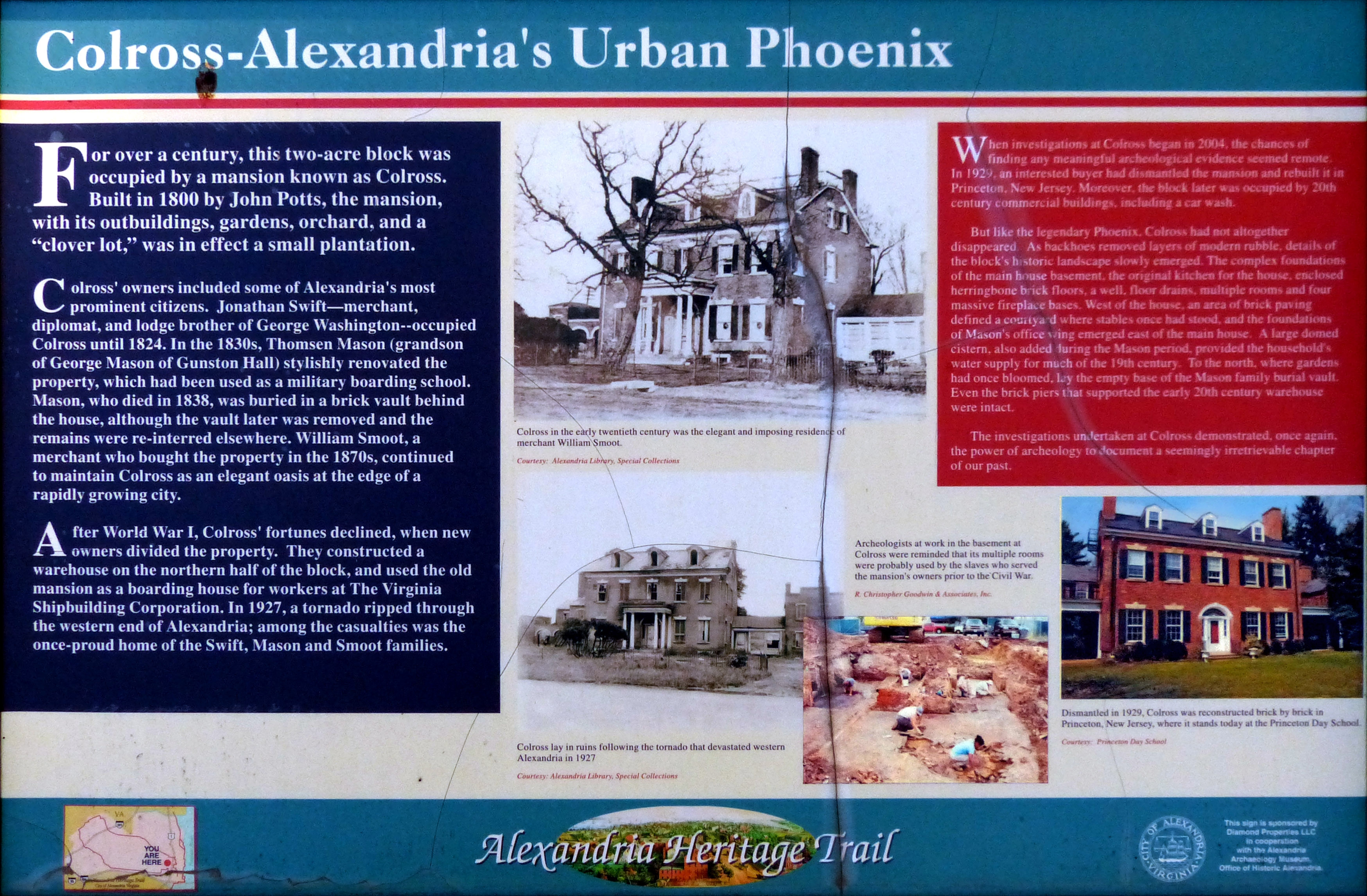 Colross-Alexandria's Urban Phoenix (Historical Marker) Closest Address ...