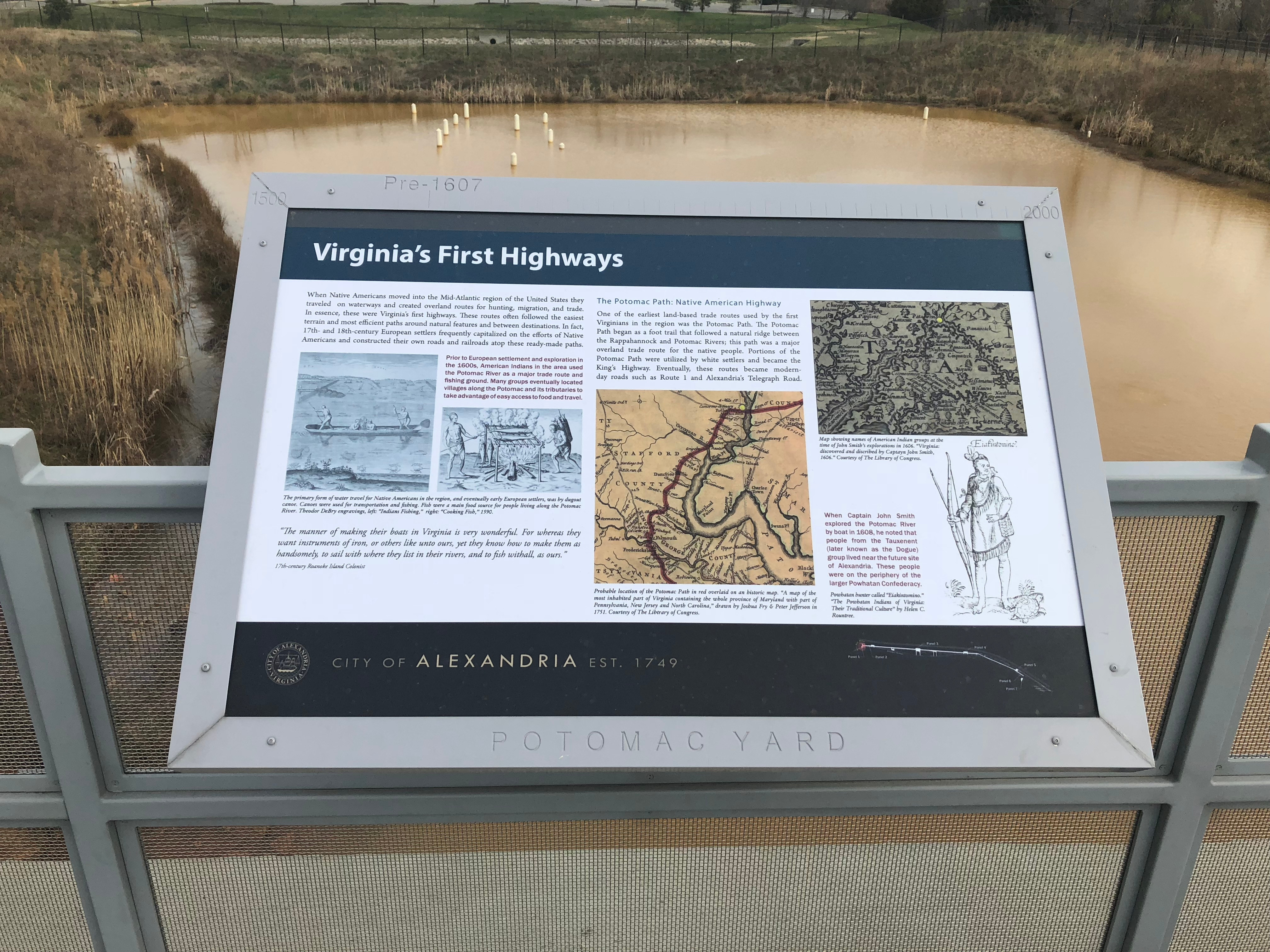 Virginia's First Highways (Historical Marker) | Franconia History
