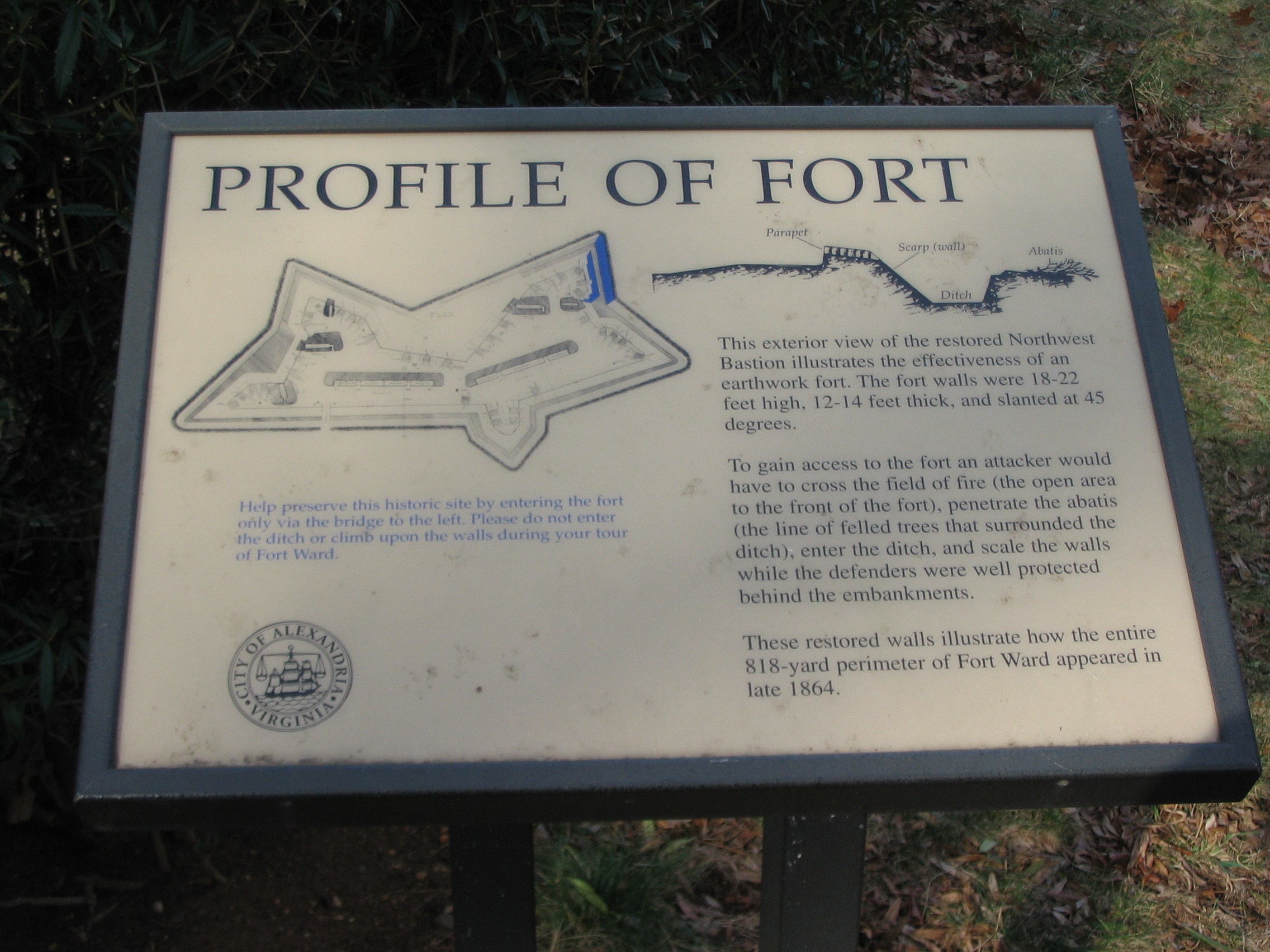 Profile of Fort (Historical Marker) | Franconia History