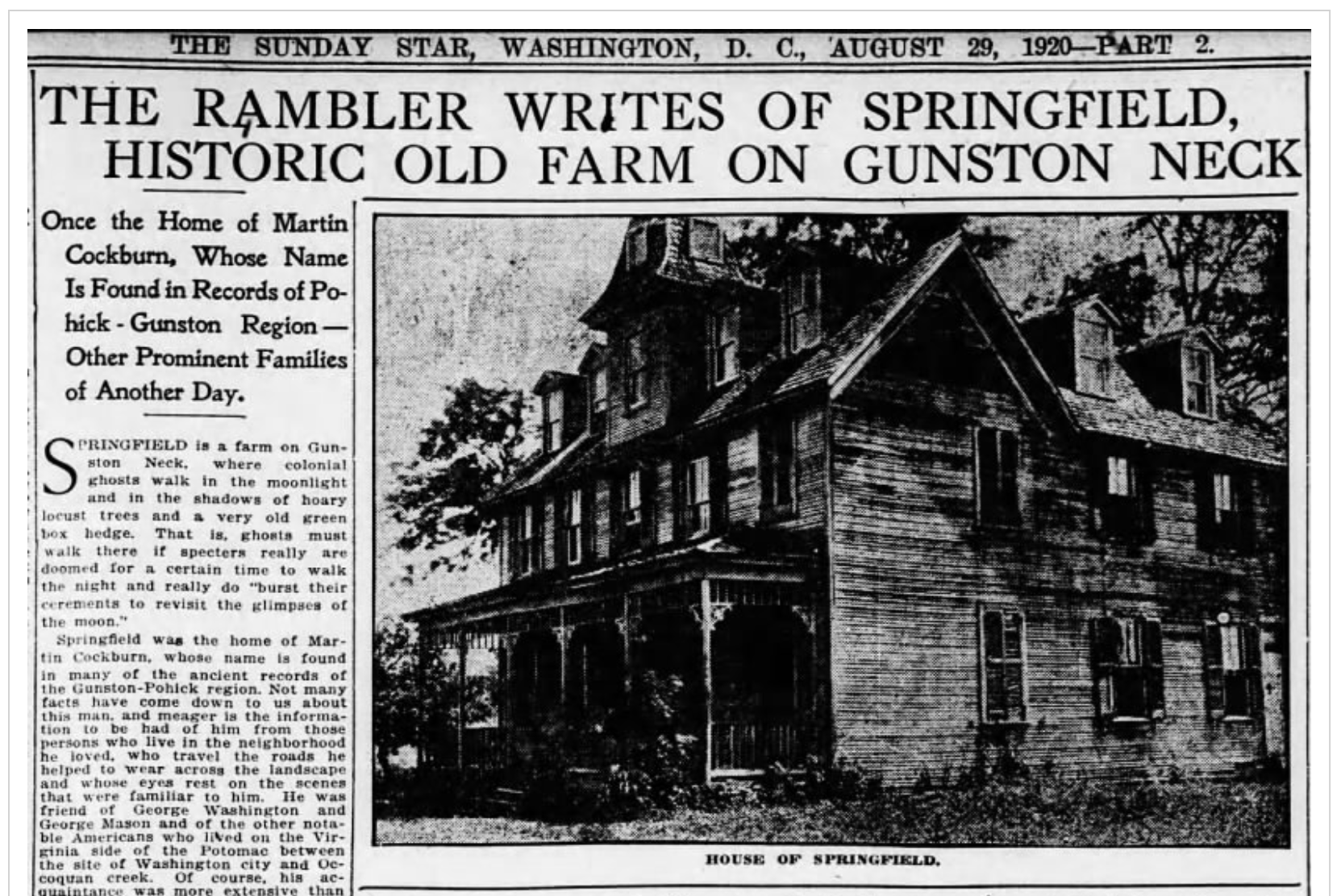 Cockburn Family Cemetery | Franconia History