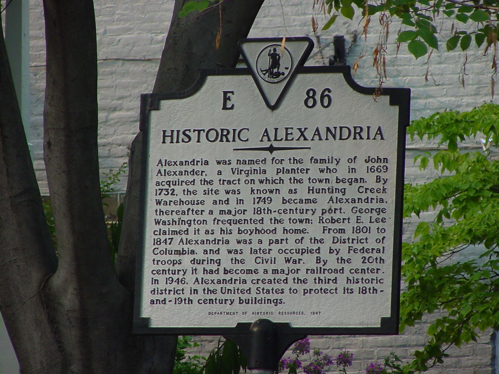 Historic Alexandria (Historical Marker) | Franconia History