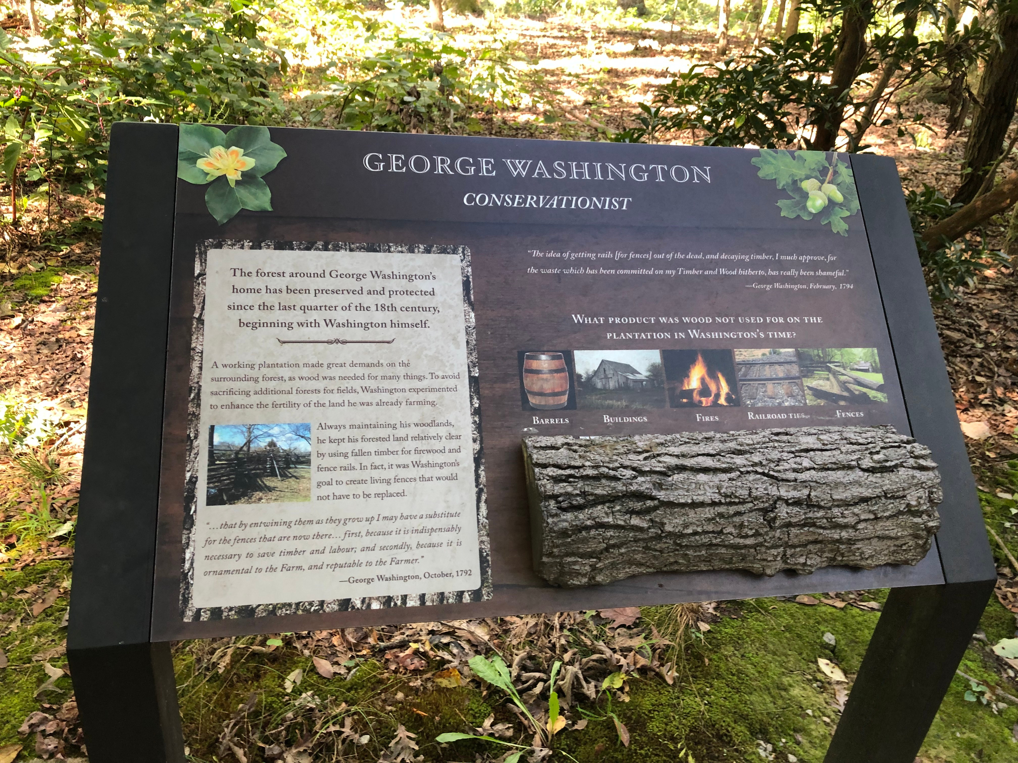George Washington Conservationist (Historical Marker) | Franconia History