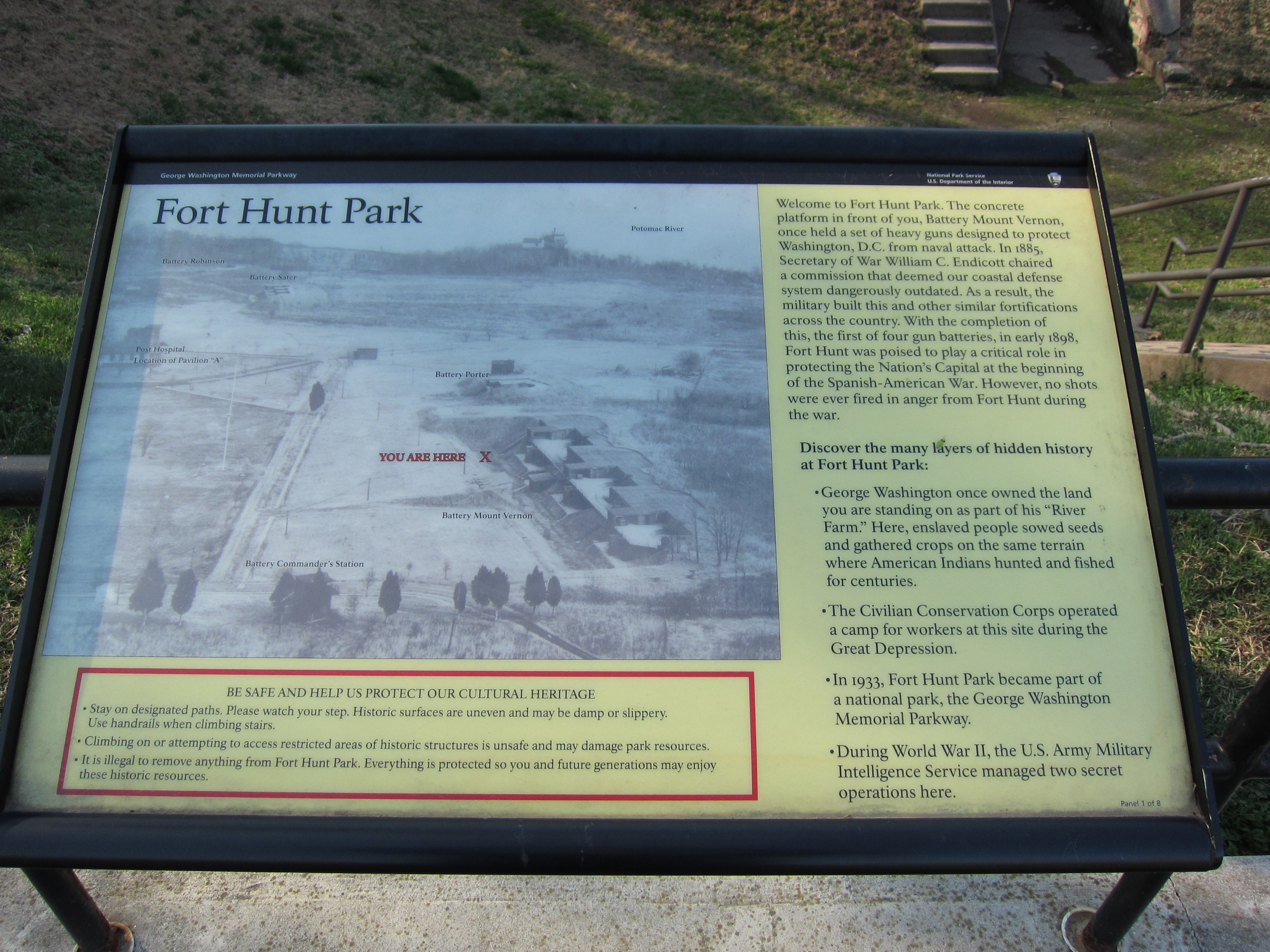 Fort Hunt Park (Historical Marker) | Franconia History