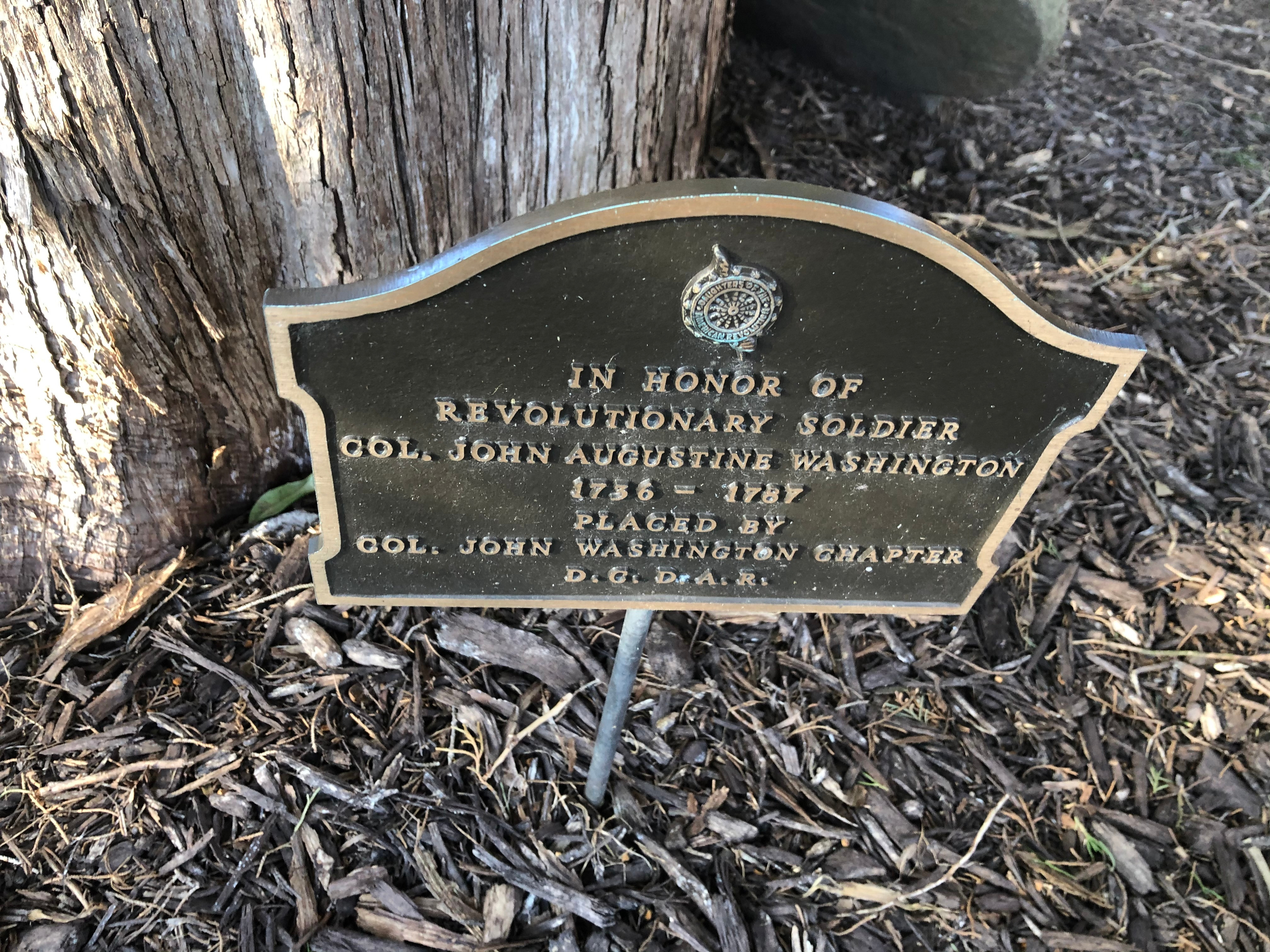 Col. John Augustine Washington (Historical Marker) | Franconia History