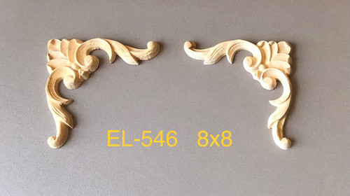 עיטור פינה עץ EL-546 | Gallery Samir