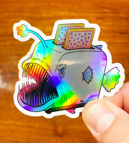 Pop Tart Toaster Anglerfish (5 Count) | Ryan McCulloch Art