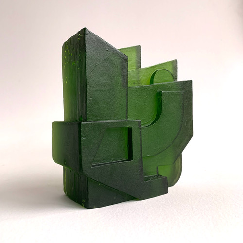 Solv No. 4 Olive Green Glass | levi-hawken-art