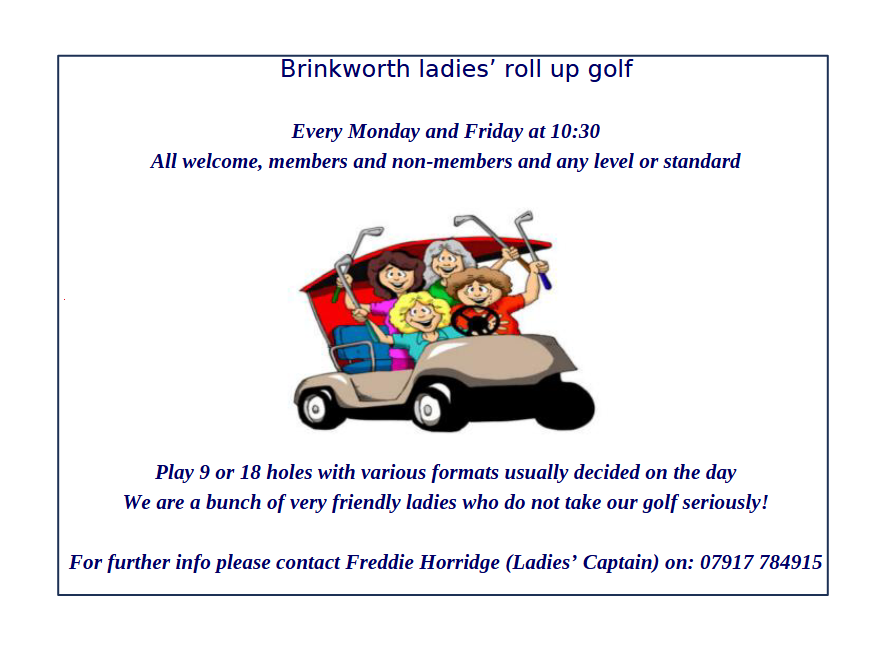 Brinkworth Ladies Roll Up Golf