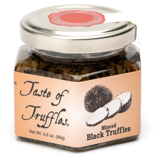 Minced Black Truffles (Chopped Truffles) - 3.2 oz (90g) | Taste of Truffles
