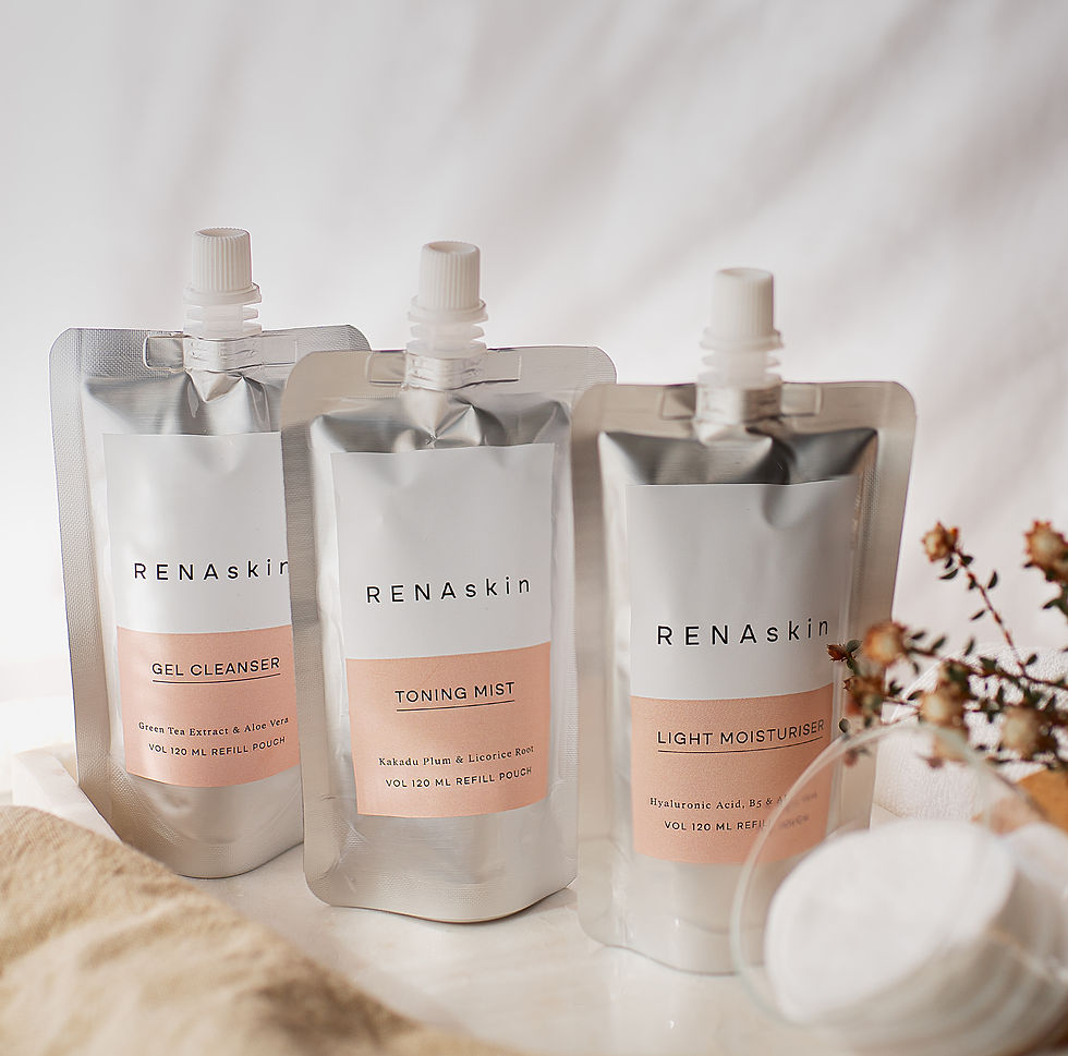Refill Pouches | RENAskin Natural Botanical Skincare New Zealand