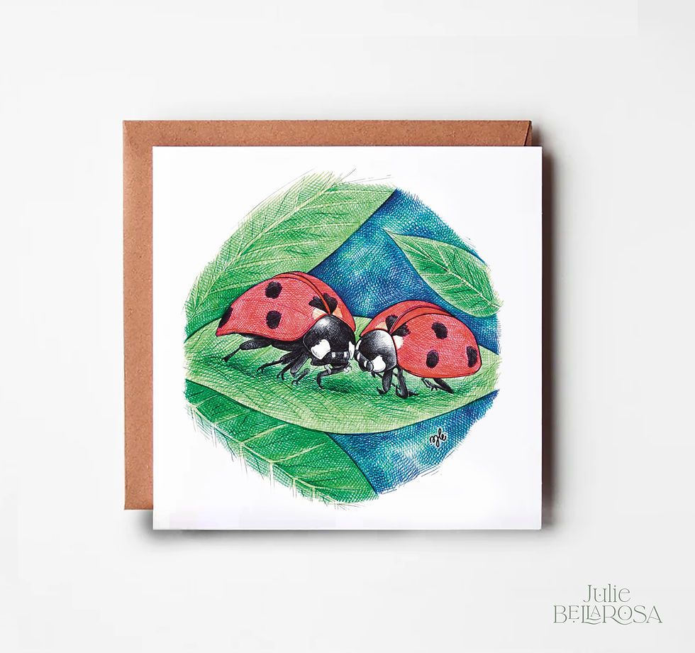 Carte Coccinelles | Julie Bellarosa