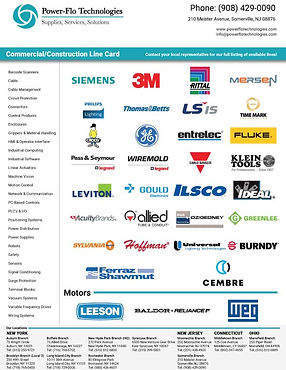 LINE CARDS | Power-Flo Technologies