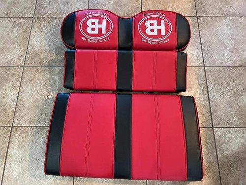 Custom Seats with Embroidery | Thecowboycart.net