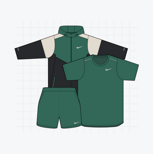 Nike Athletic Bundle | Vector Mockup Template | studio Treo