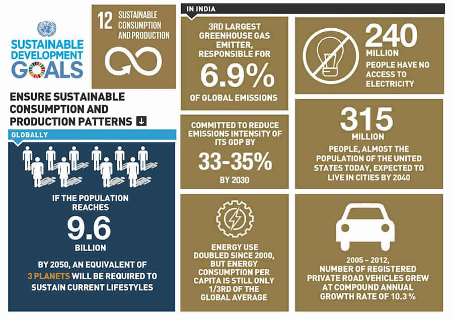 India's stance on SDG 12: Sustainable consumption and production