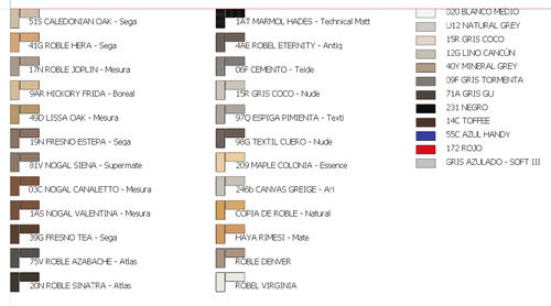 Finsa 12Twenty Range Textures, for use with Sketch up pro | Clifford ...