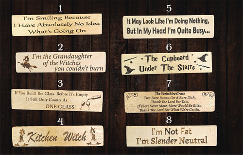 Funny Wooden Signs: Small Series A for Every Location