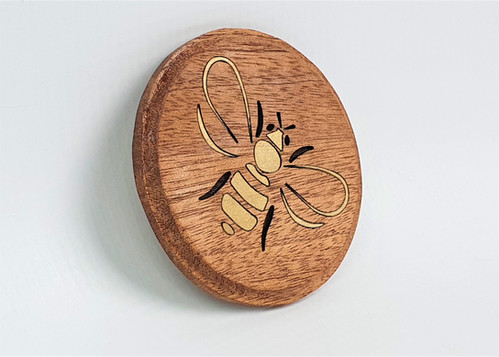 Honey Bee Inlay Brooch | spatchcockandwurzill