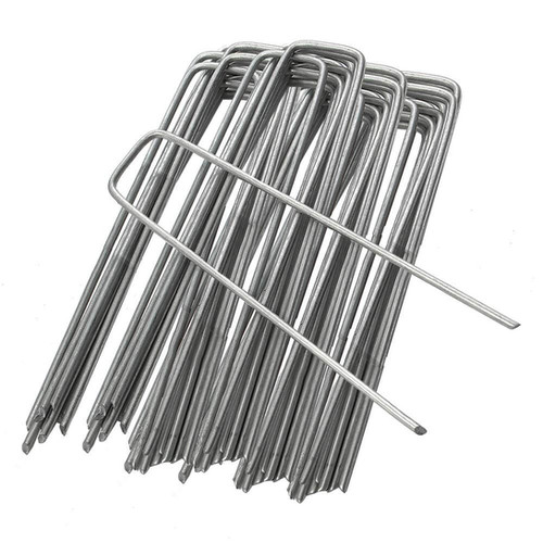 ANSIO Pack of 100, 150mm/6" Galvanised Garden Pegs | Ansio.co.uk
