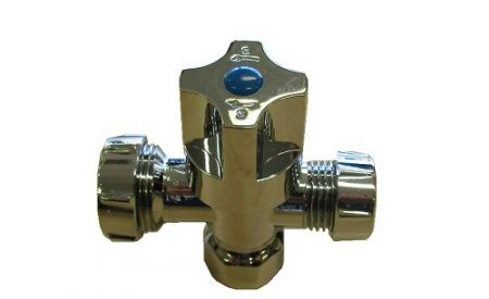 1/4 Turn Ceramic Disk 3 Way Std Tri Valve | Priority Plumbing