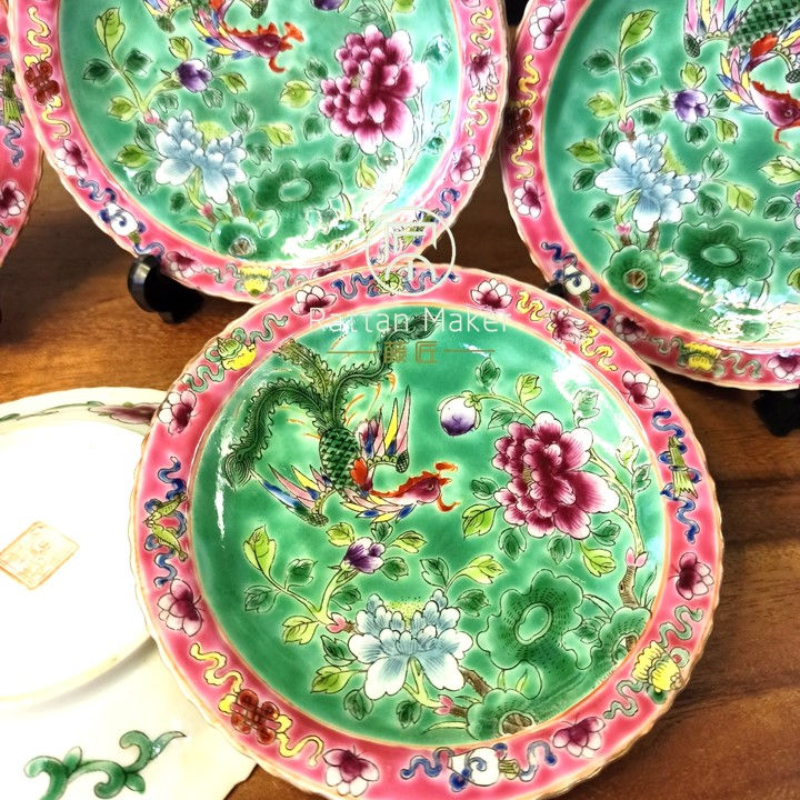 Peranakan Plate (D15cm) | Rattan Maker