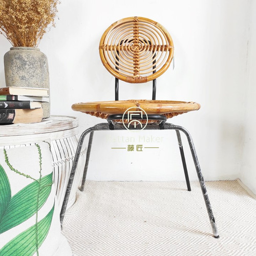 Oreo Rattan Chair / Metal Frame / Modern Design | Rattan Maker