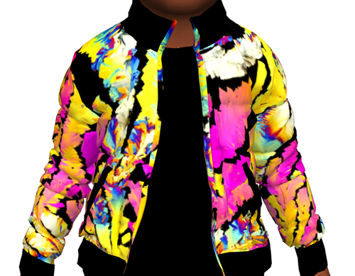 Psychedelic Puffer Jacket | eclecticcc