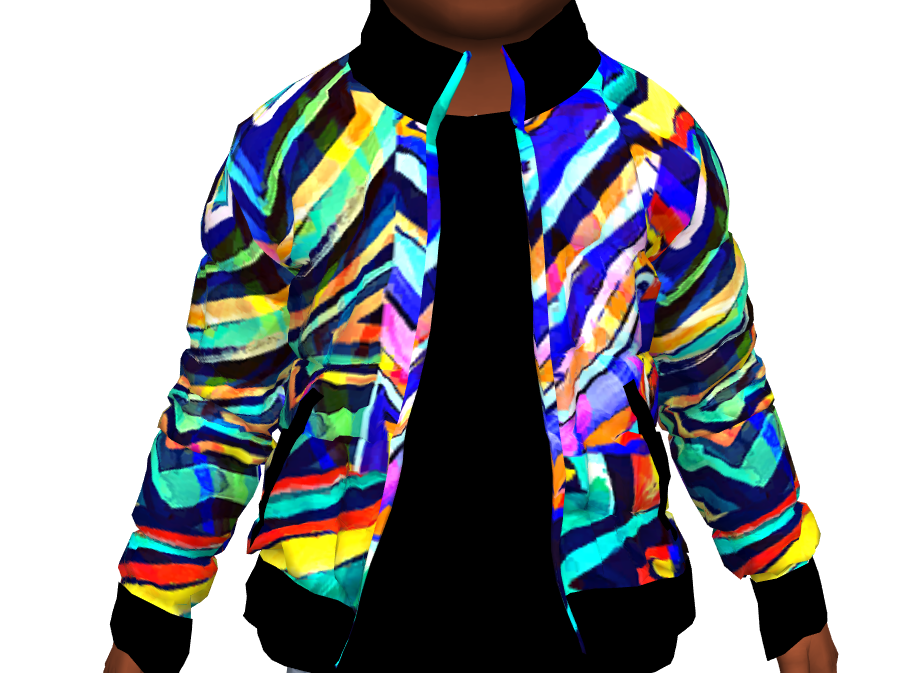 Psychedelic Puffer Jacket | eclecticcc