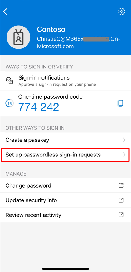 How to Enable Passwordless Sign-in with the Microsoft Authenticator App